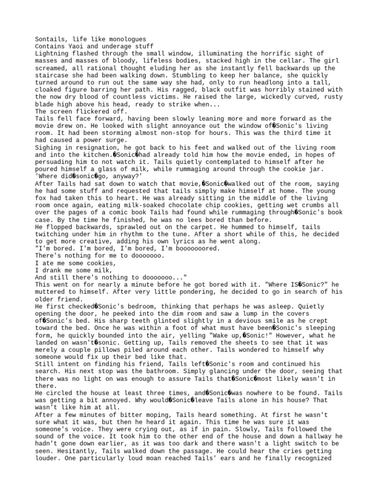 Sontails, Life Like Monologues | PDF