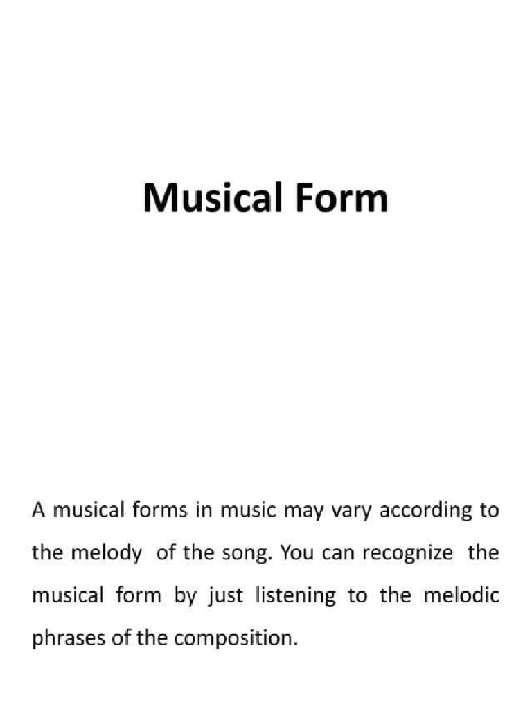Musical Form Grade 5 Q3 | PDF