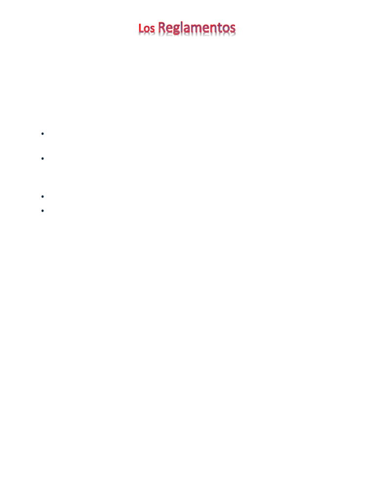 Los Reglamentos | PDF