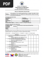 QAME Evaluation Forms for DepEd Sessions | PDF | Learning | Program ...