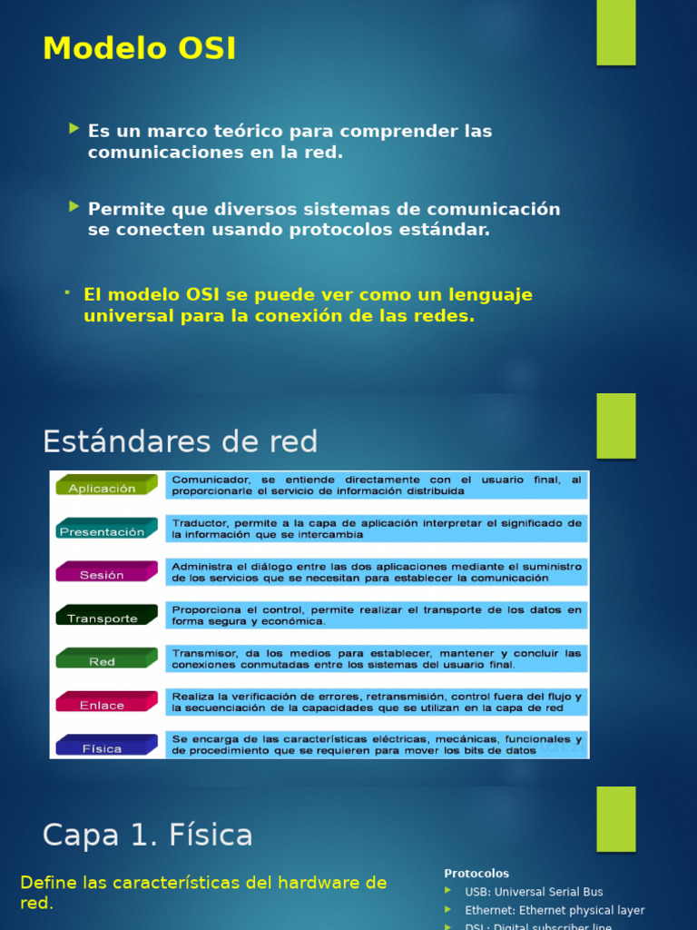 Tema 3 Modelo OSI | PDF | Protocolos de internet | Transport Layer Security