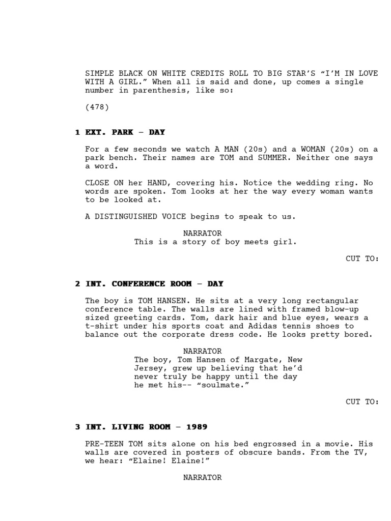 500 Days of Summer | PDF