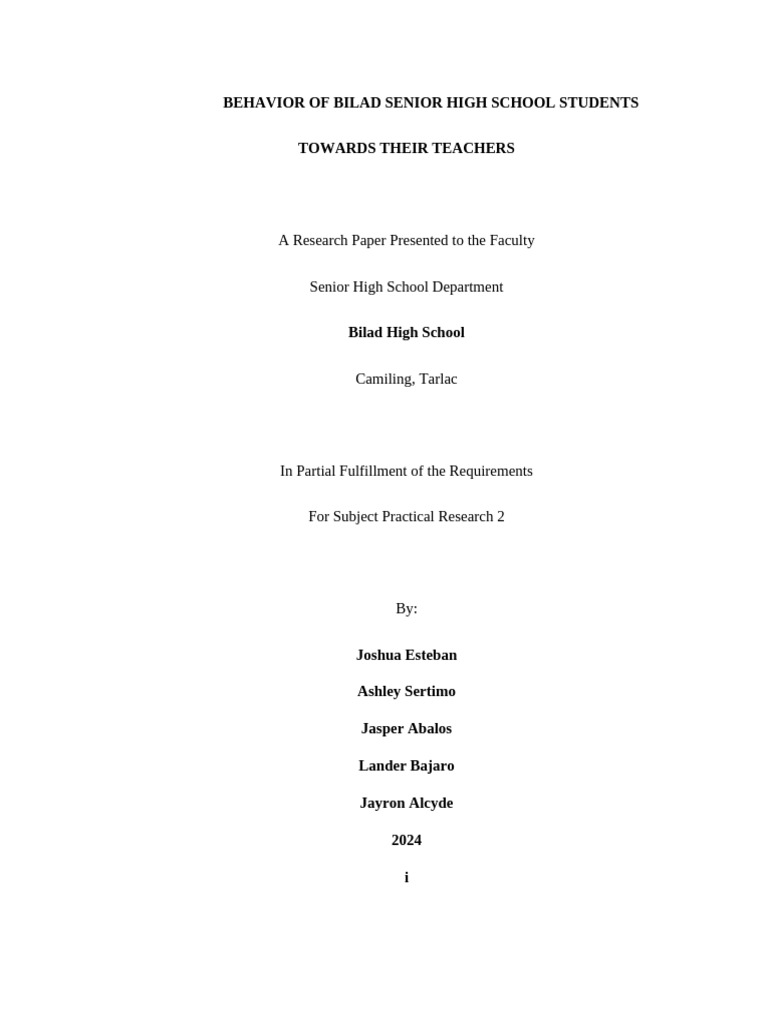 Practical Research Chapter 1 To 5 Final Final 1 1 | PDF | Teachers ...