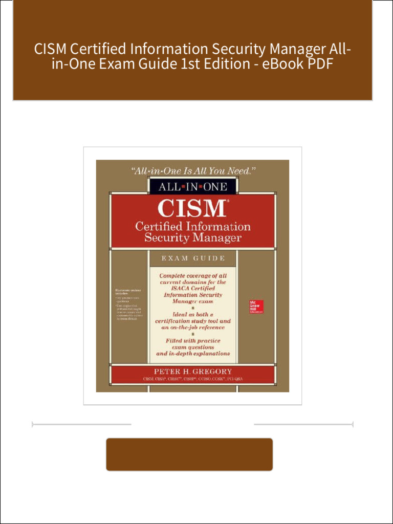 Cism Certified Information Security Manager All-In-One Exam Guide 1St ...