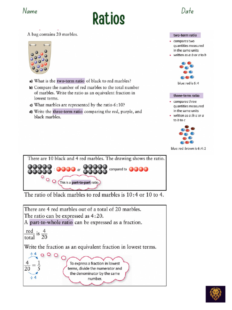 RatiosRates and Percent | PDF | Percentage | Multiplication