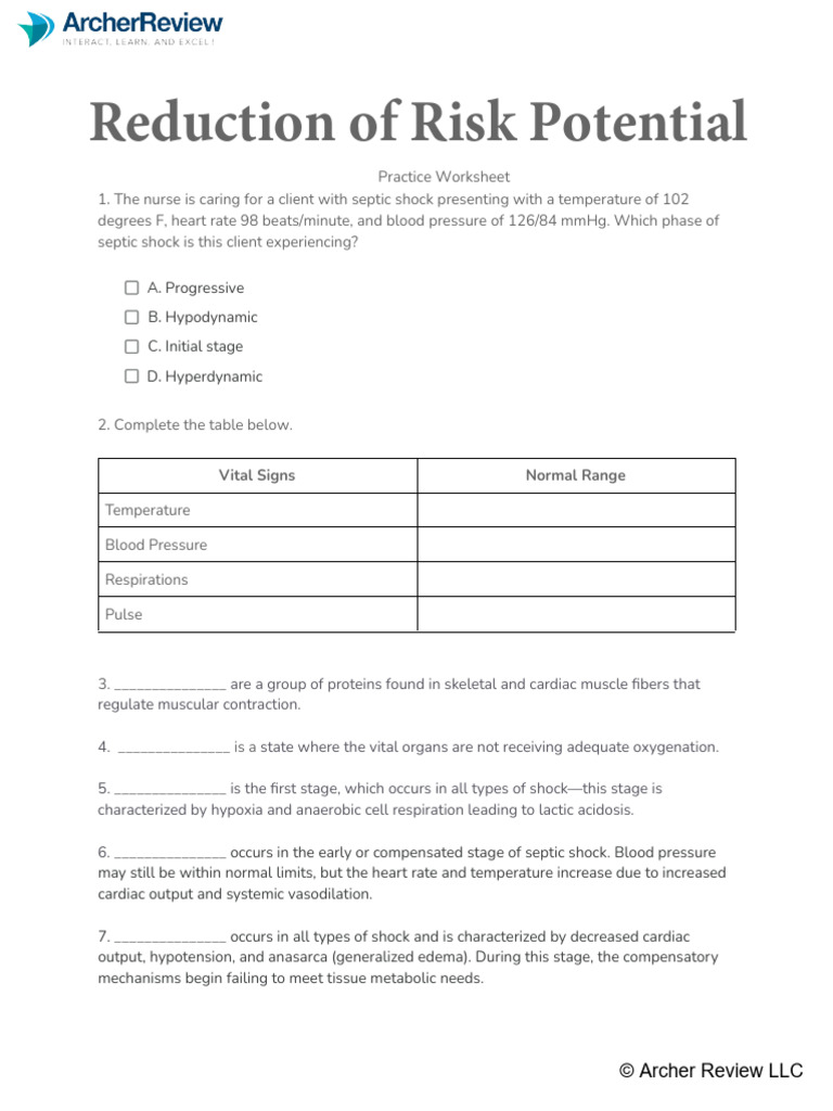Septic Shock Nursing Interventions Guide | PDF | Shock (Circulatory ...