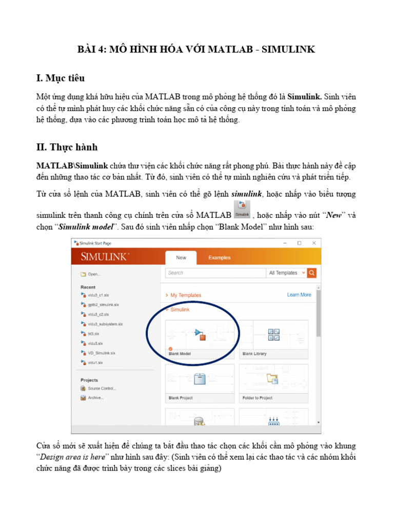 Bai4 Thuchanh MATLAB Simulink1 | PDF