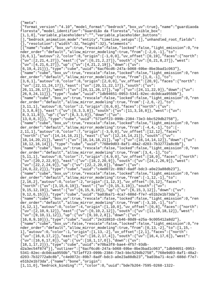 Guardiaodafloresta Bbmodel | PDF