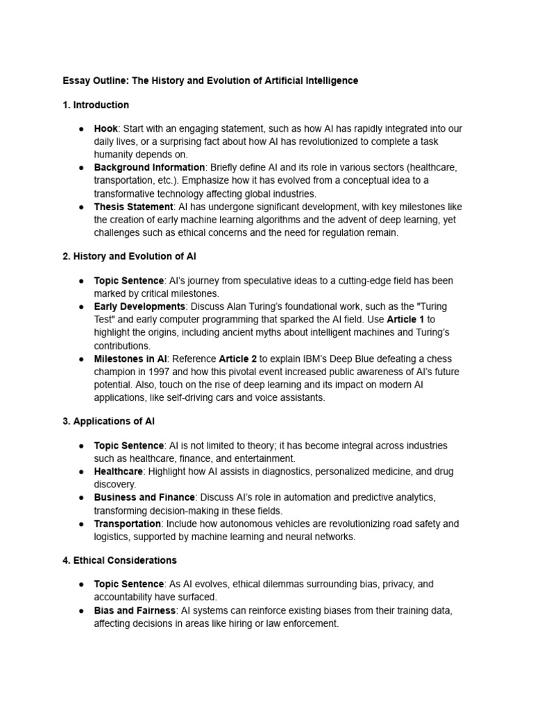 History and Evolution of AI Explained | PDF | Artificial Intelligence ...