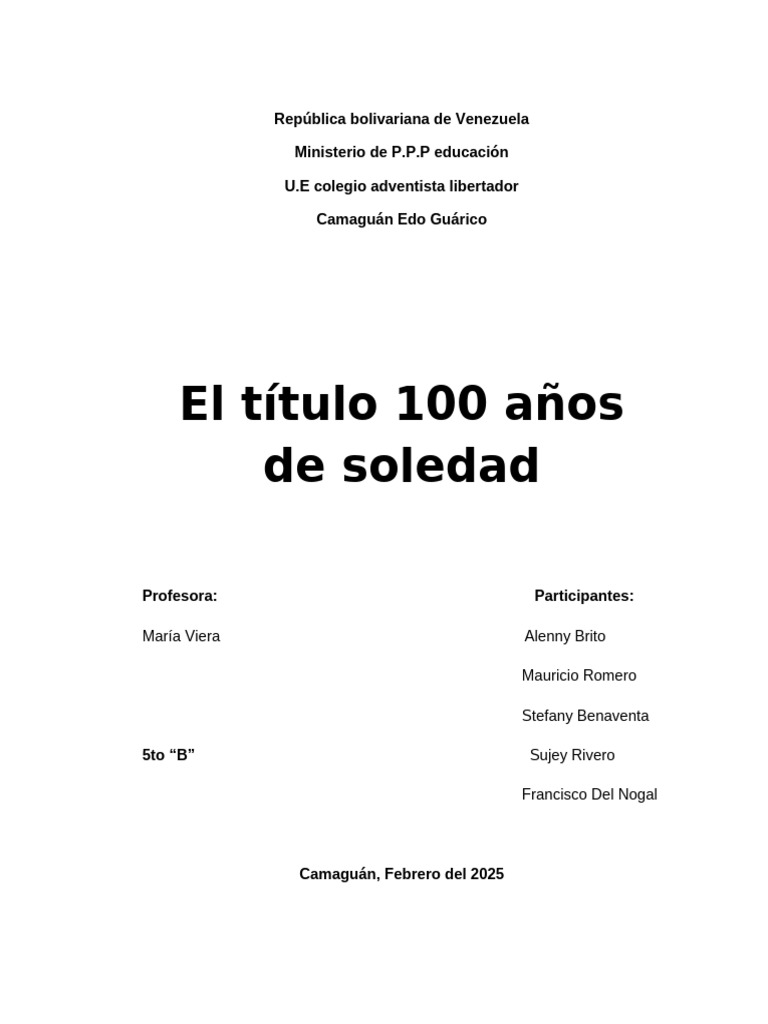 100 Años de Soleda | PDF