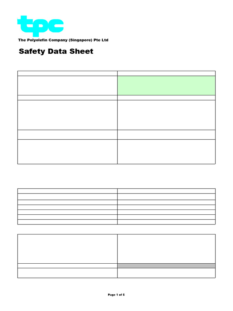 MSDS Eva Cosmothene H2181 | PDF | Personal Protective Equipment | Chlorine