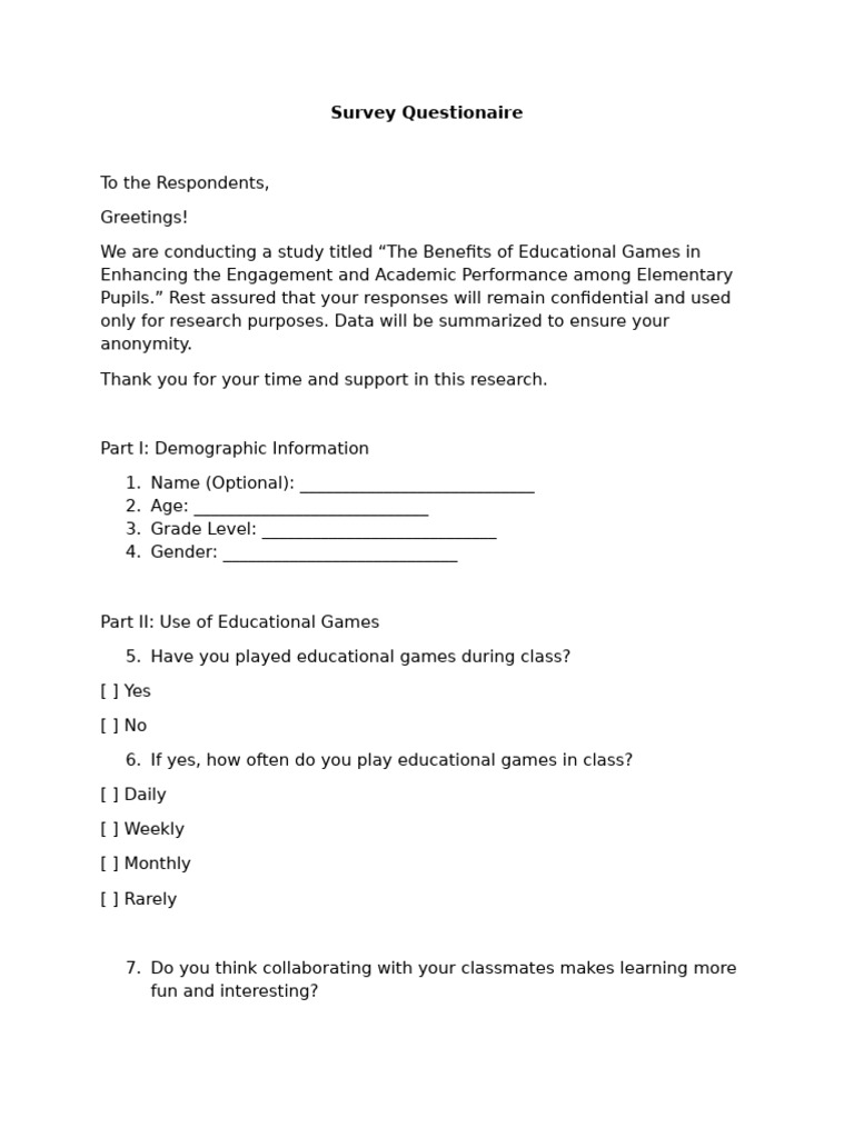 Teachers Surver | PDF