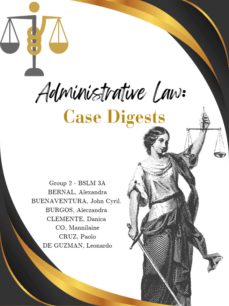 Administrative Law Case Digests | PDF | Stocks | Securities (Finance)