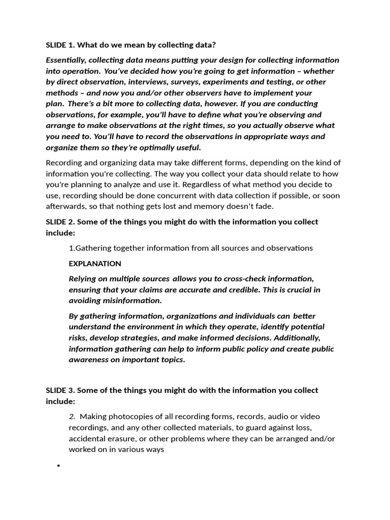 What do we mean by collecting data | PDF | Quantitative Research ...
