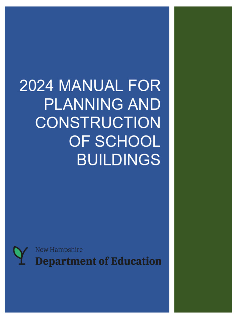 Manual for Planning and Construction of School Buildings | PDF | Life ...