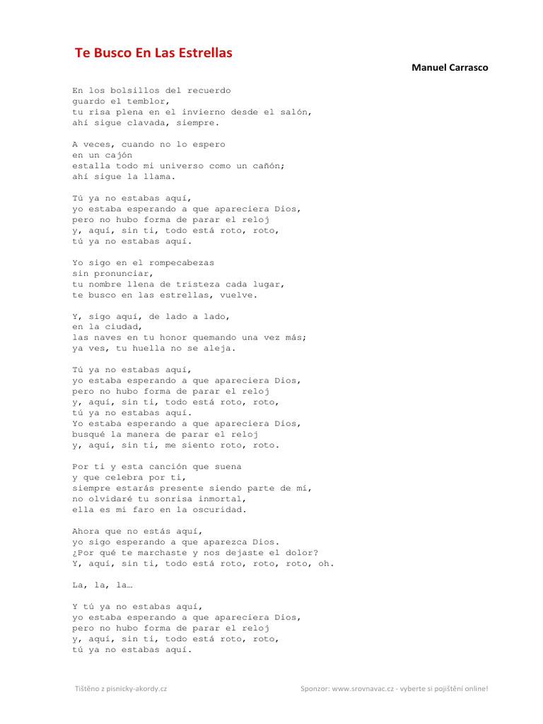 Recuerdos y Ausencia Eterna | PDF