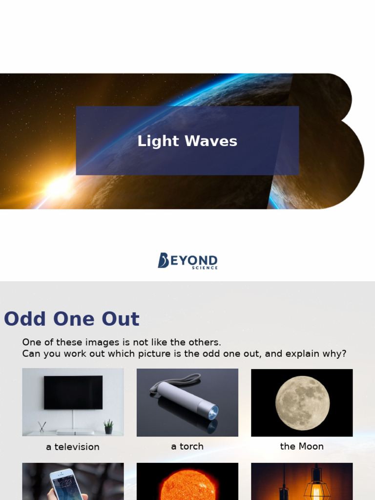 Light Waves Lesson PowerPoint | PDF | Light | Speed Of Light