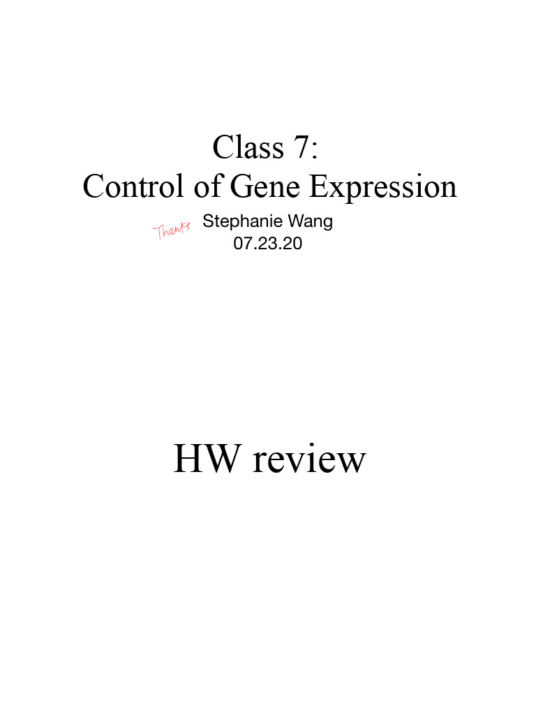 L7 Slides (Updated) | PDF | Operon | Repressor