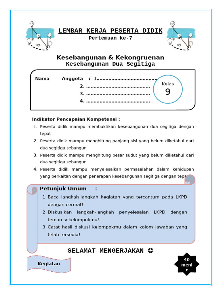 3.6 Kesebangunan (LKPD part 5) | PDF