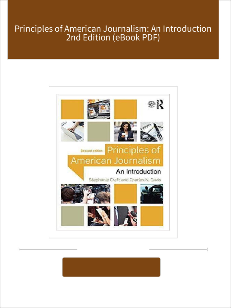 Principles of American Journalism: An Introduction 2Nd Edition (Ebook PDF | PDF | Journalism ...