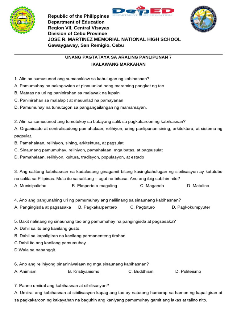 Ap 7 - Q2 - T1 | PDF