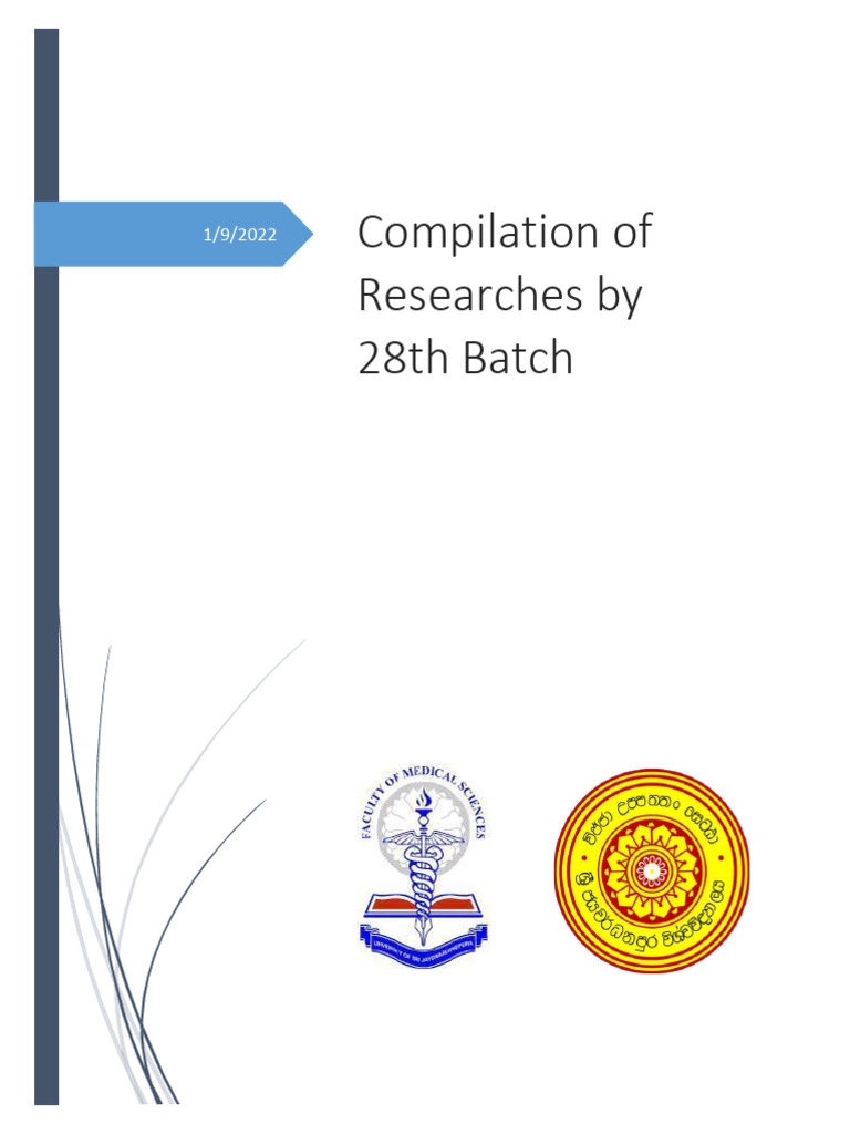 28th Batch Research Details | PDF | Cirrhosis | Premenstrual Syndrome