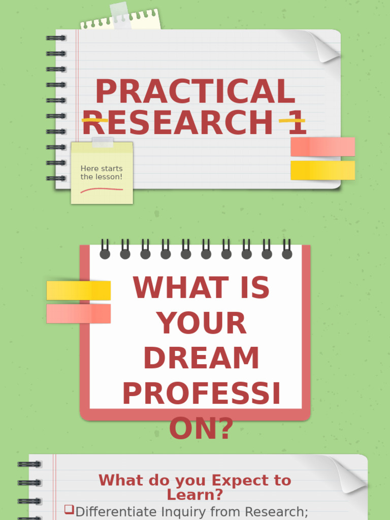 Wk-1-Practical-Research-ppt | PDF | Liberal Arts Education | Cognition