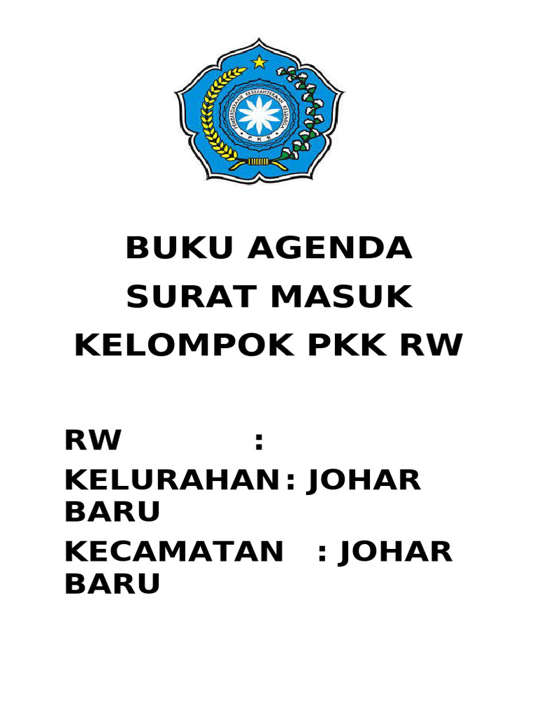 Cover Buku Agenda Surat Masuk | PDF