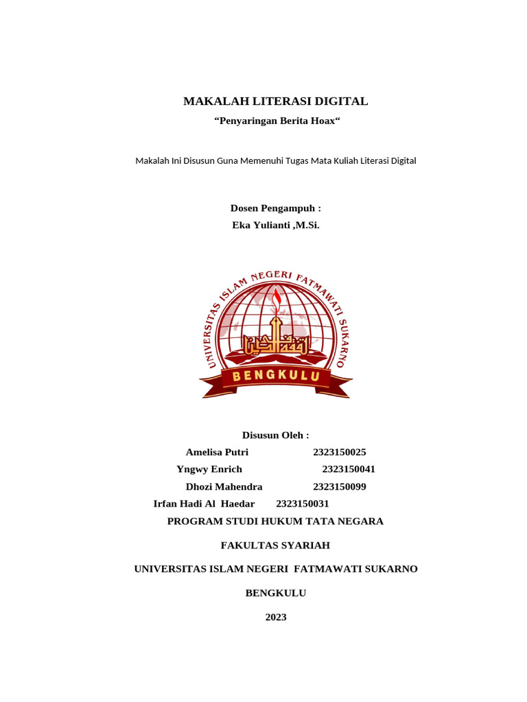 Makalah Literasi Digital | PDF