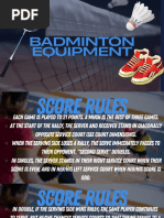 Badminton Doubles Rules Guide | PDF | Summer Olympic Sports | Summer Sports