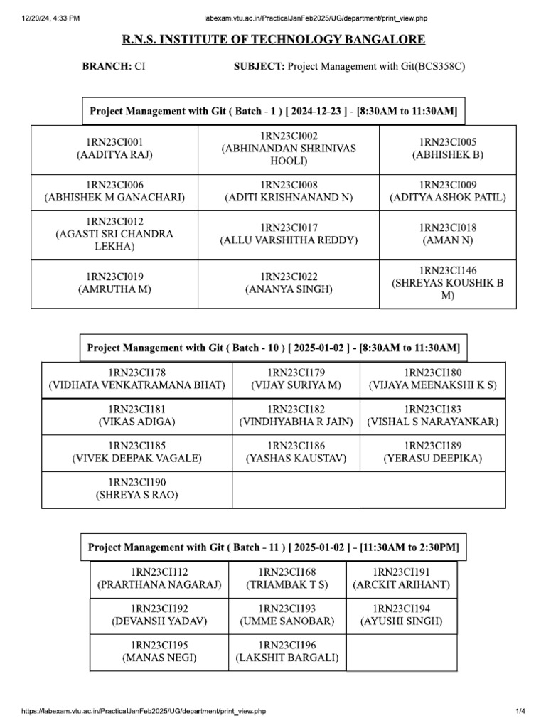 Project Management With Git (BCS358C) - 1 | PDF