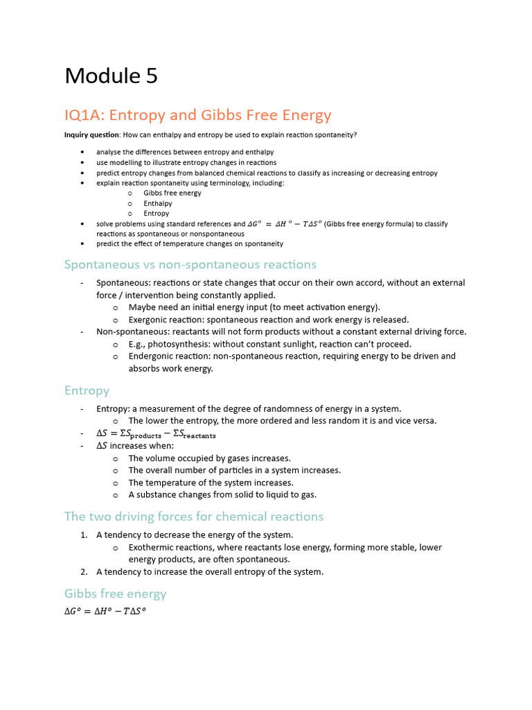 Module 5 and 6 Study Notes | PDF | Acid | Chemical Equilibrium