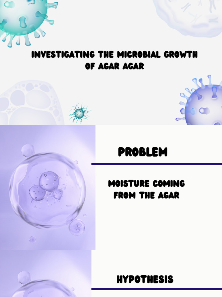 Microbial Growth Investigation on Agar | PDF