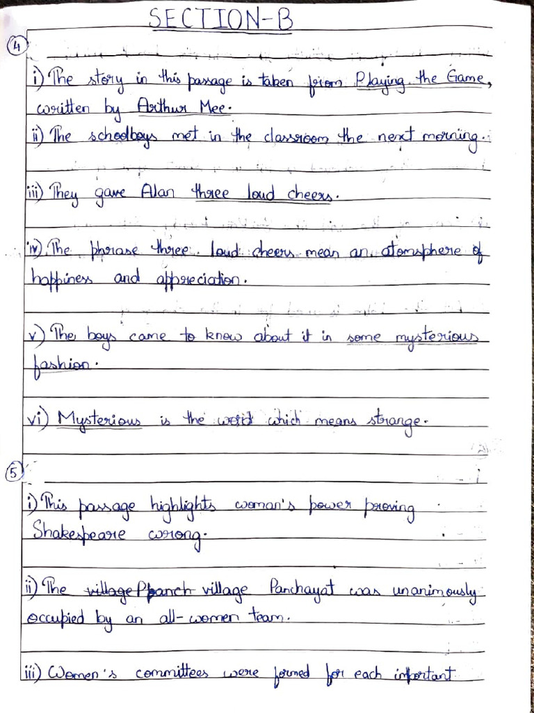 English Sample Answer Paper | PDF