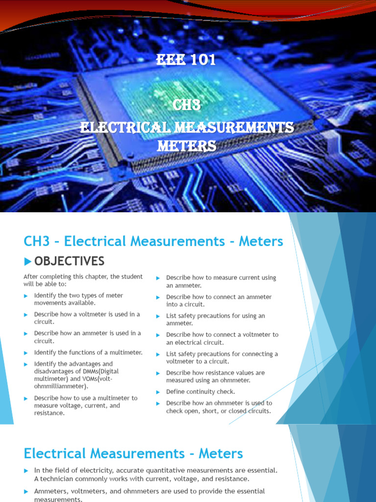 EEE101_Ch3 | PDF | Voltage | Quantity
