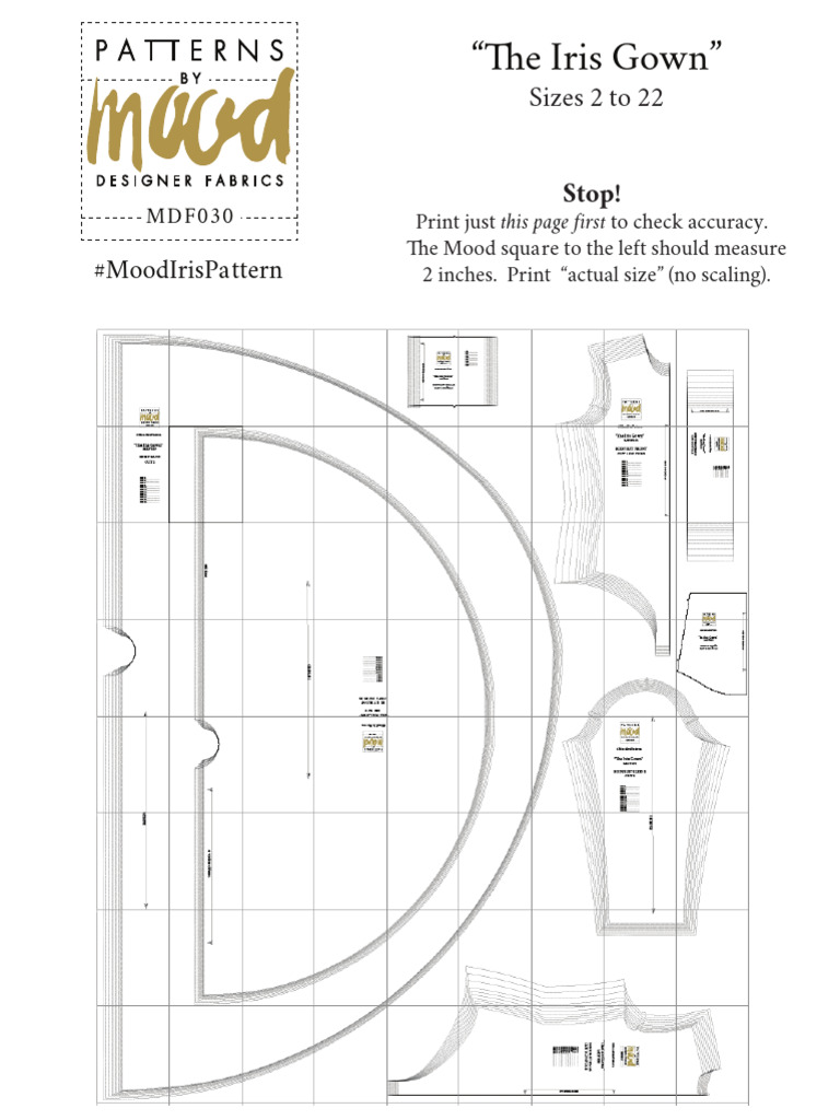 Iris Ensamble Pattern by MoodFabrics | PDF | Clothing | Fashion