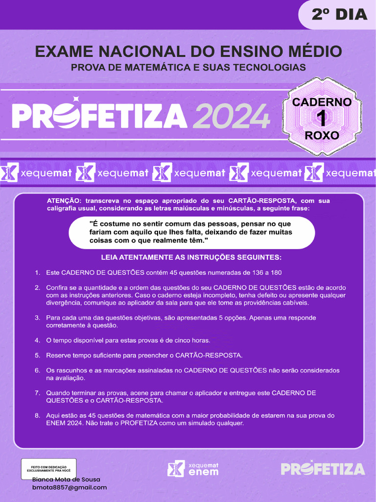Simulado Profetiza PDF | PDF | Economias