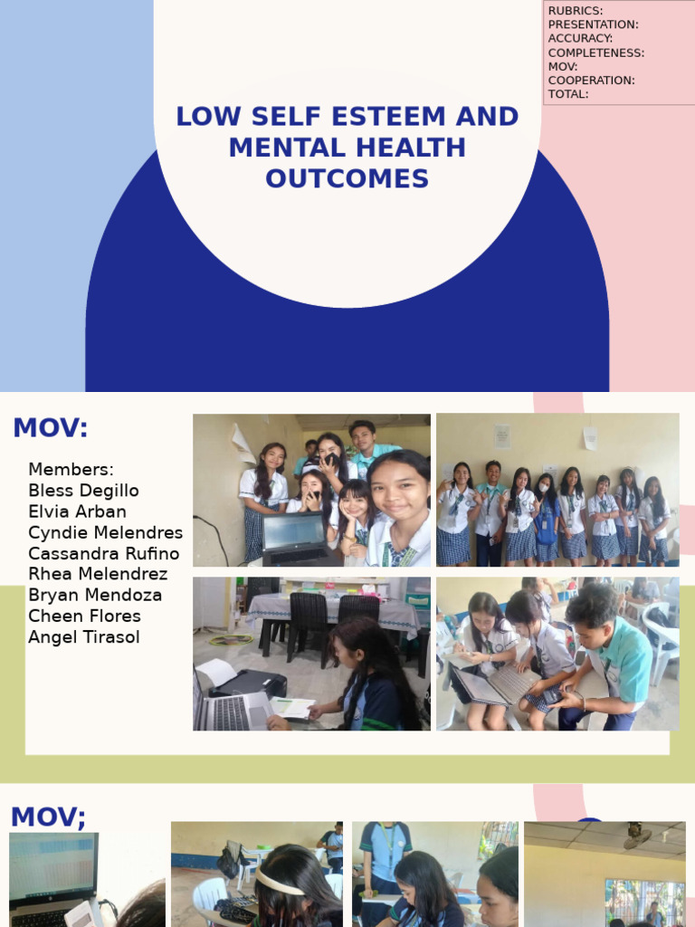 Low Self Esteem and Mental Health Outcomes of Student in ST - Columbans ...