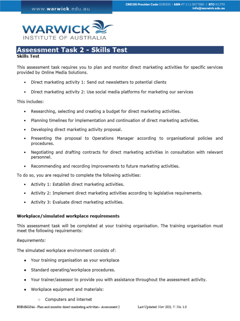 Assessment Task 2 | PDF | Digital Marketing | Sales