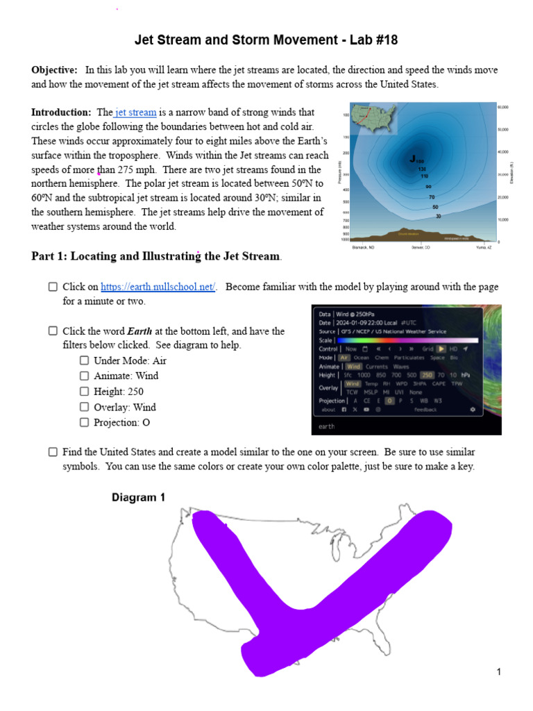 Lab #18 - Jet Stream & Storm Movement (23-24) | PDF | Jet Stream | Wound