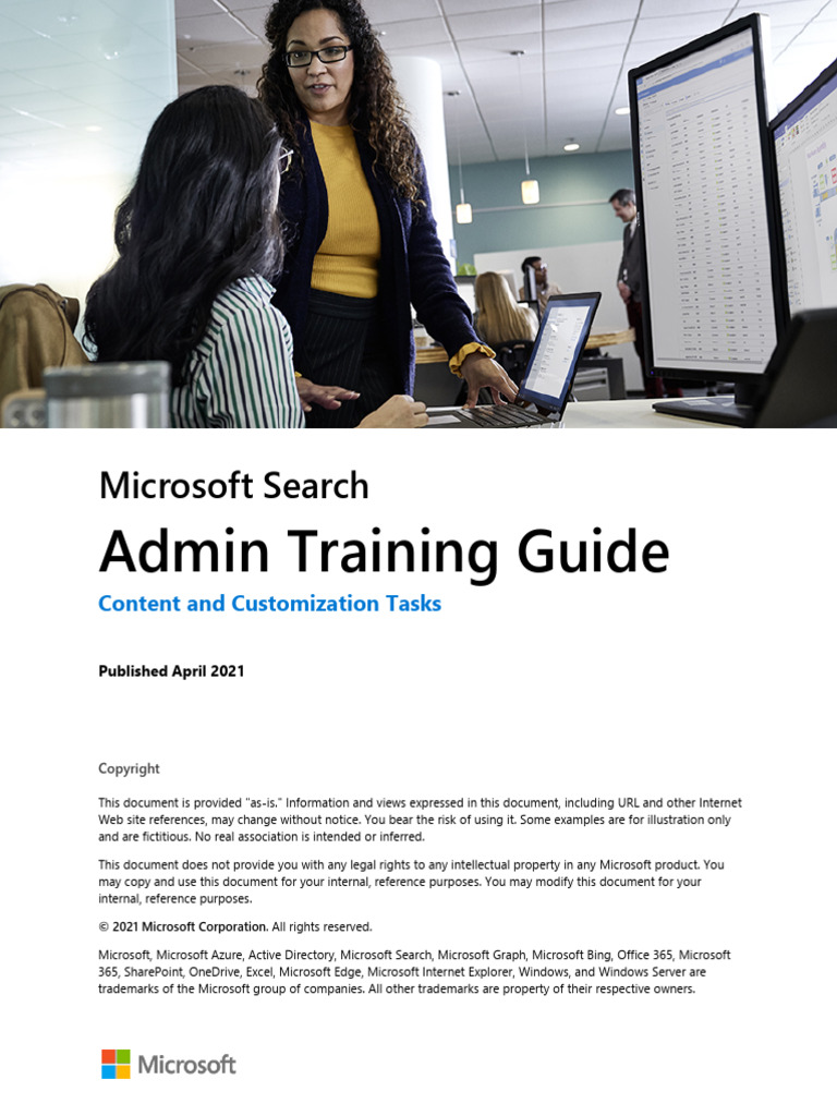 Microsoft Search Admin Training Guide - April2021 | PDF | Share Point | Faq