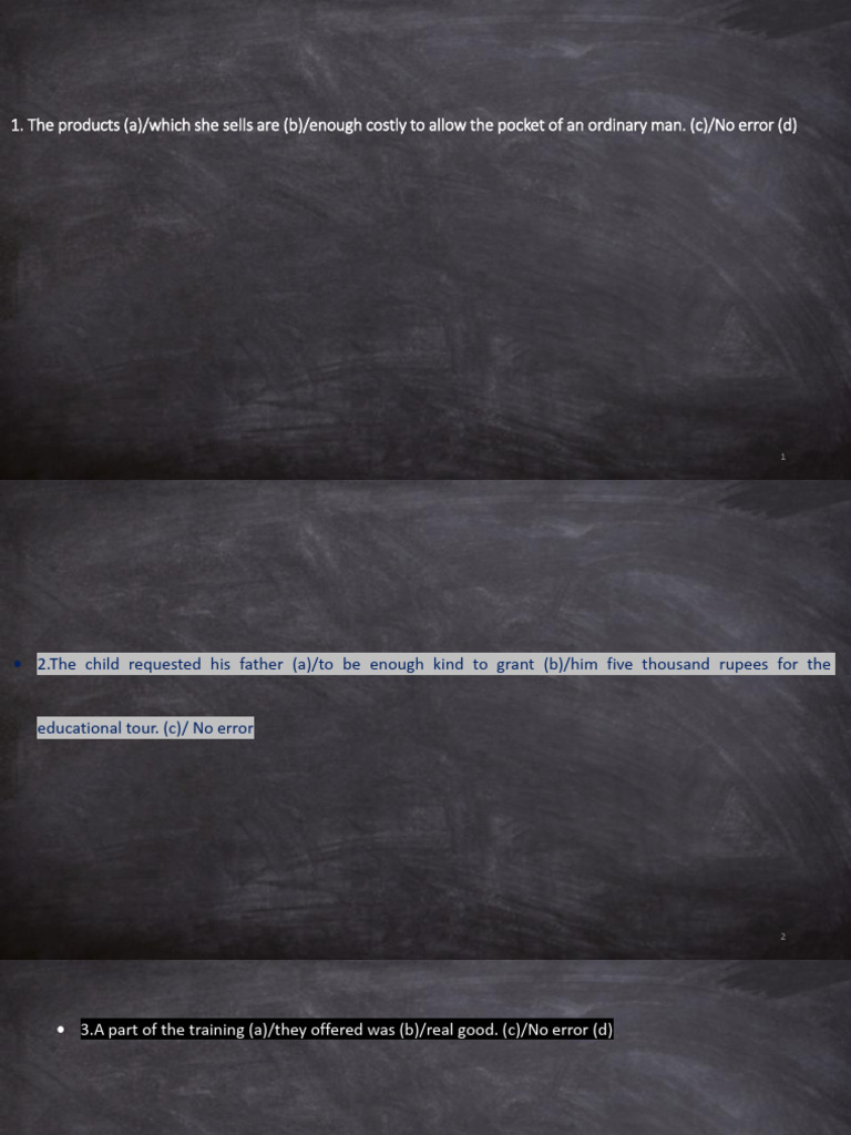 Error Correction On Adverbs | PDF