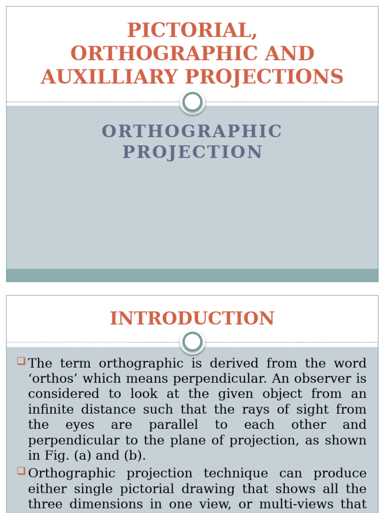 LESSON 03 ORTHOGRAPHIC PROJECTION (Autosaved) | PDF | Geometry | Classical Geometry