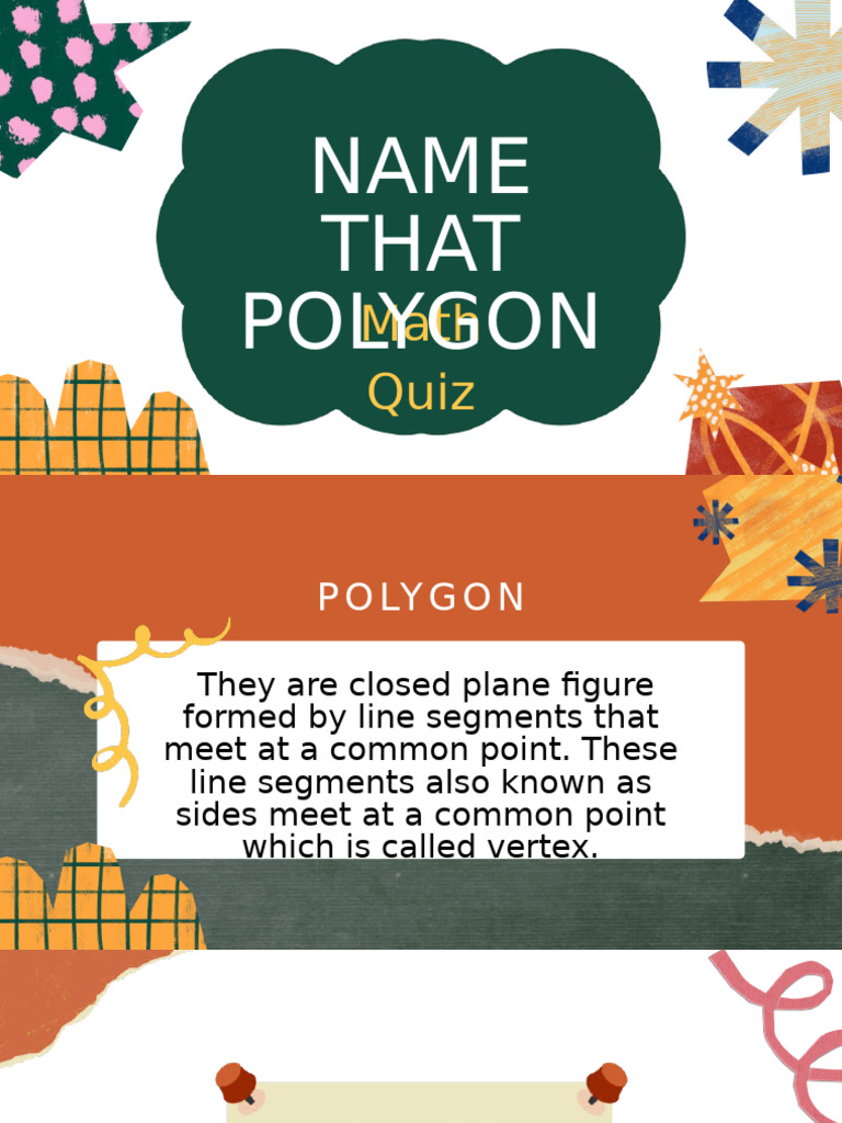 Polygon Math Quiz Presentation in Blue Red Yellow Green Colorful ...