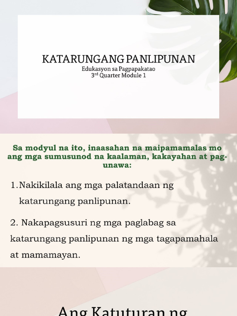 Esp 9 Q3 Week 1 Presentation 1 | PDF