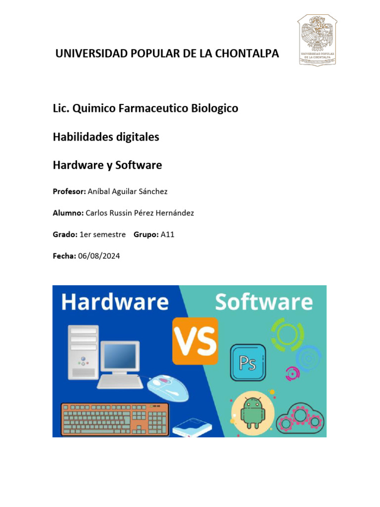 Hardware y Software: Fundamentos Esenciales | PDF | Hardware de la ...