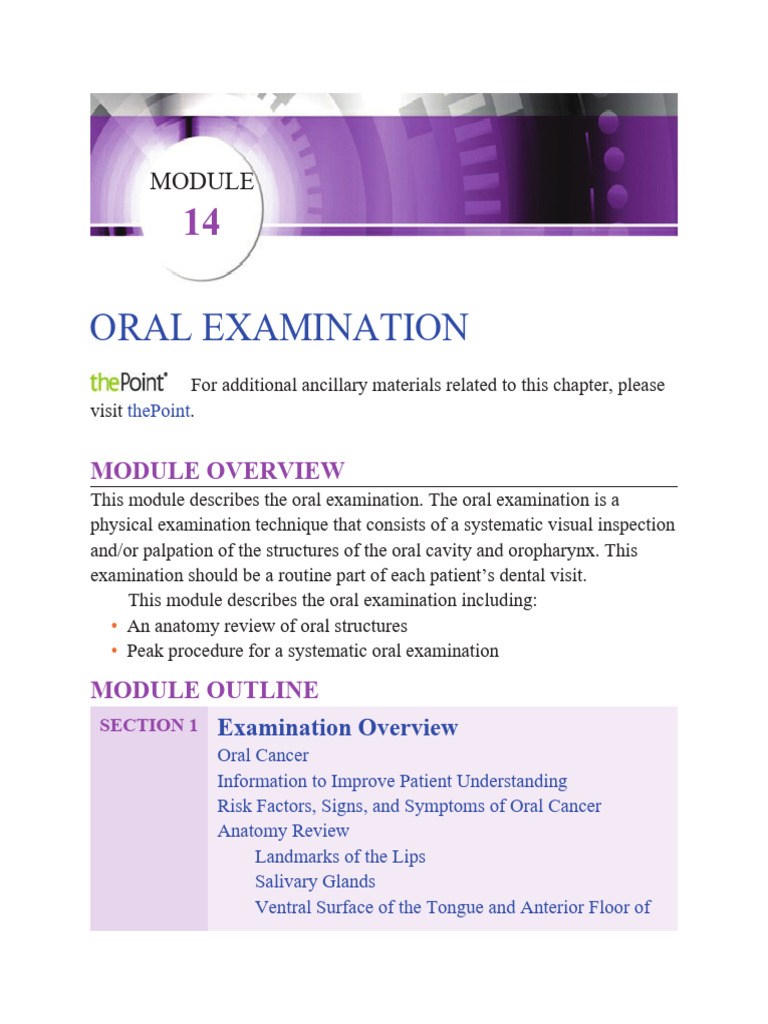 Comprehensive Oral Examination Guide | PDF | Tongue | Animal Anatomy