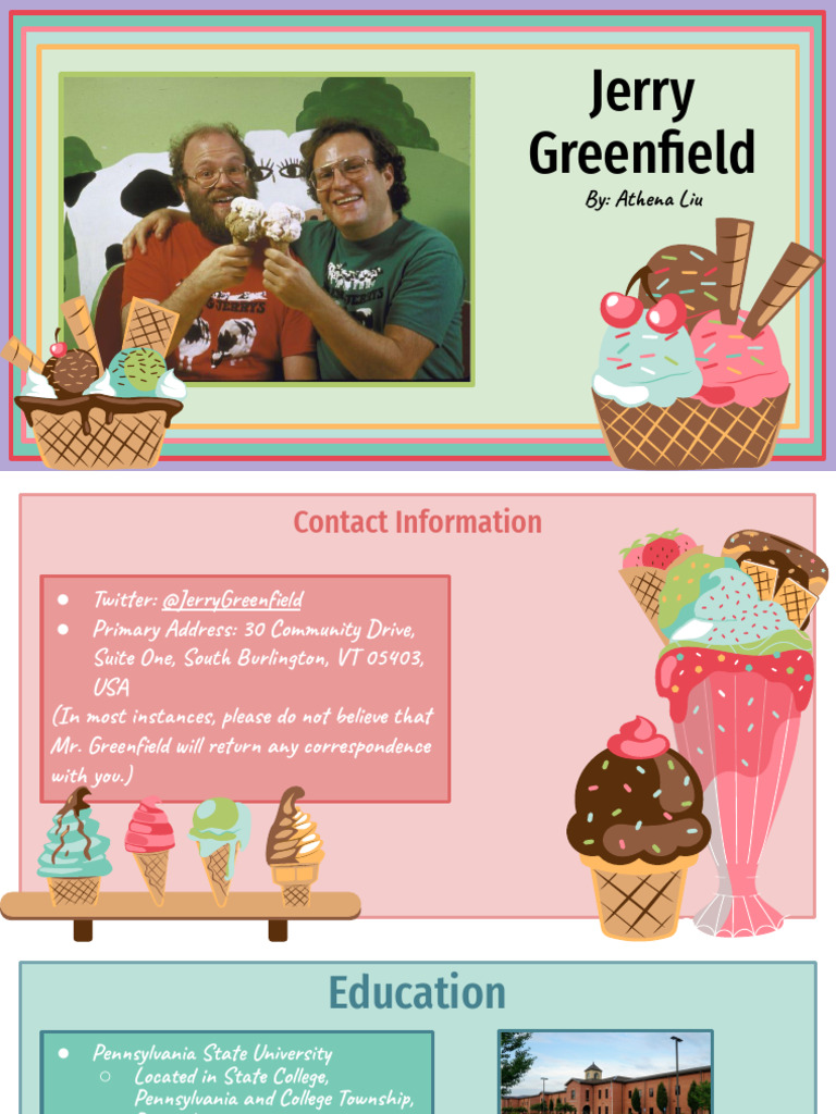 Jerry Greenfield Resume | PDF