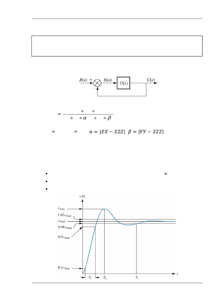 Control System Analysis and Response | PDF