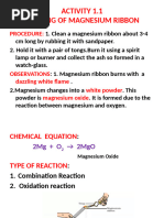Class 10 Science Chapter 1 Activities | PDF
